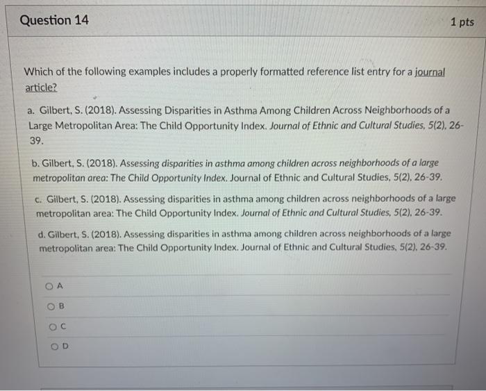Solved D Question 8 1 pts Which of the following examples | Chegg.com