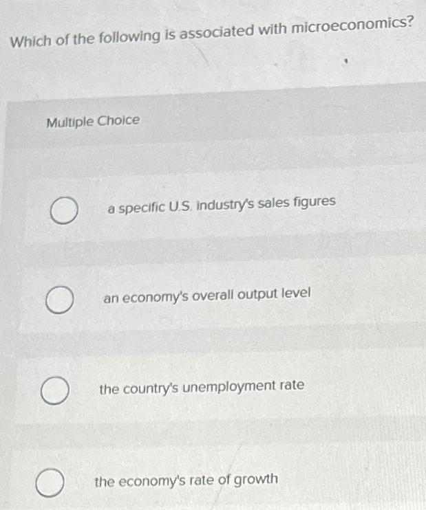 Solved Which of the following is associated with | Chegg.com