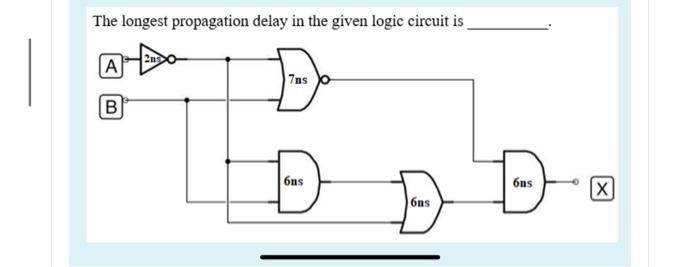 Solved The longest propagation delay in the given logic | Chegg.com