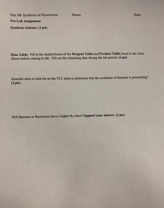 Solved Data Table: Fill in the shaded boxes of the Reagent | Chegg.com