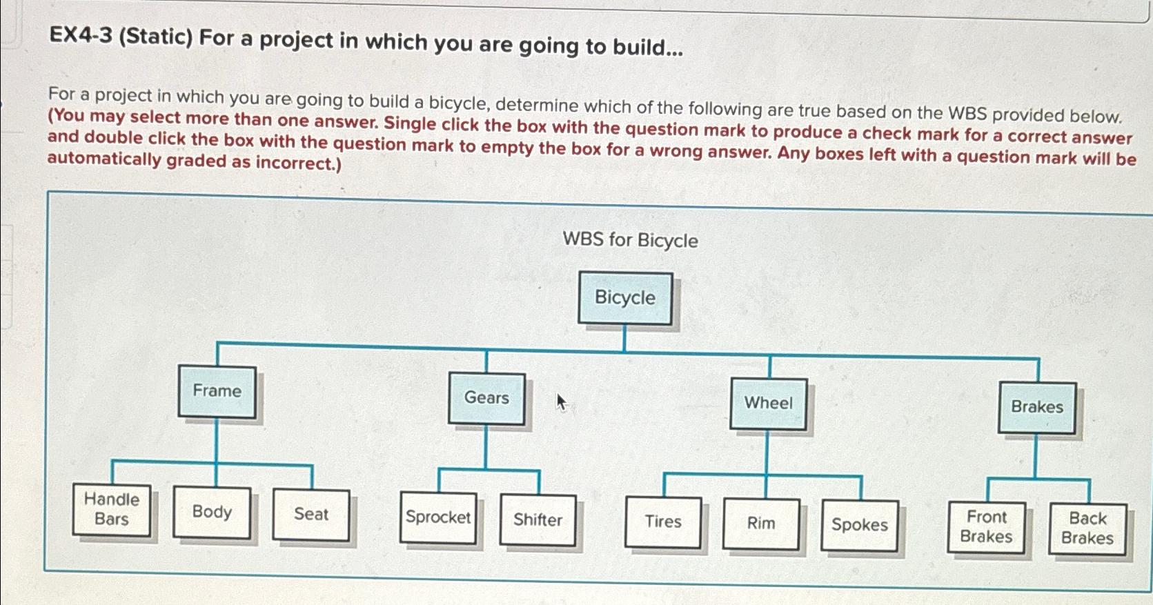 Solved EX4-3 (Static) ﻿For a project in which you are going | Chegg.com