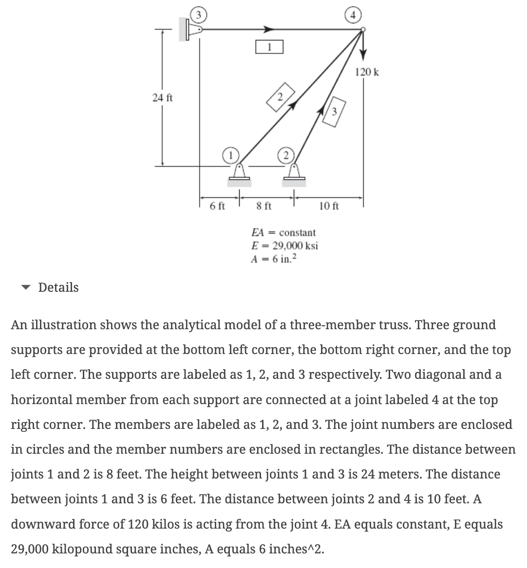 Solved For this problem, determine the local stiffness | Chegg.com