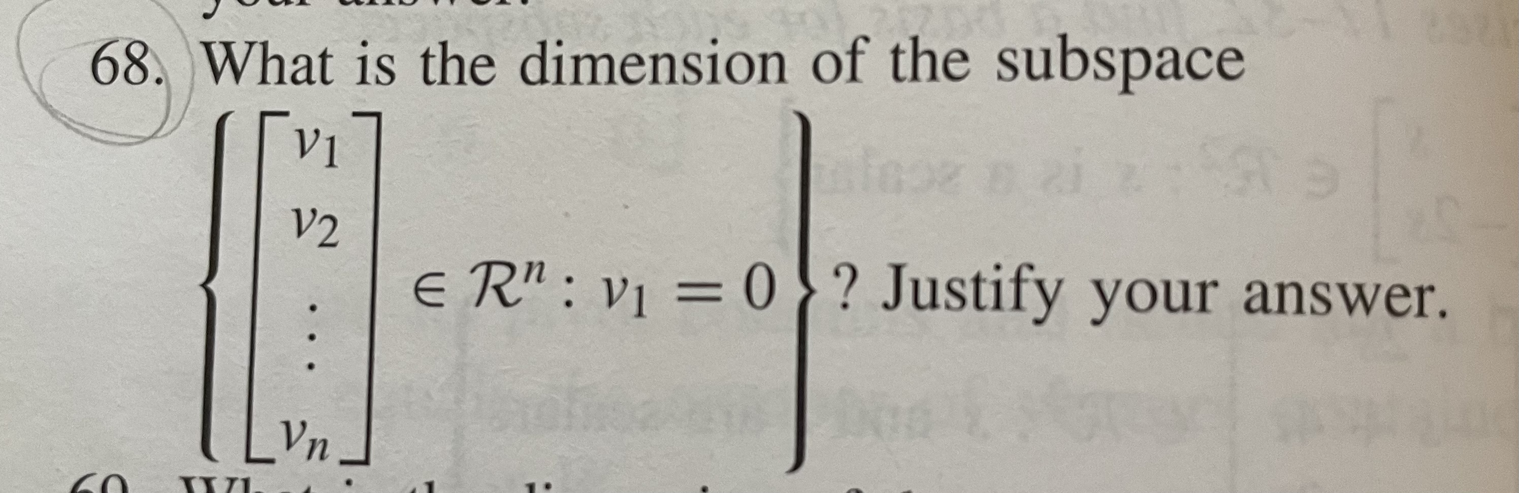 Solved What is the dimension of the | Chegg.com