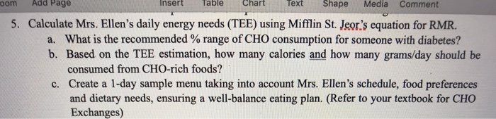 Solved oom Add Page insert Table Chart Text Shape Media | Chegg.com