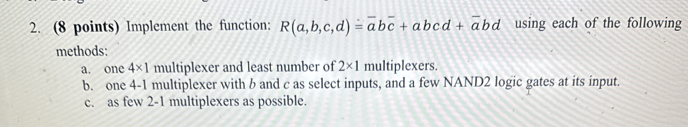 (8 ﻿points) ﻿Implement the function: | Chegg.com