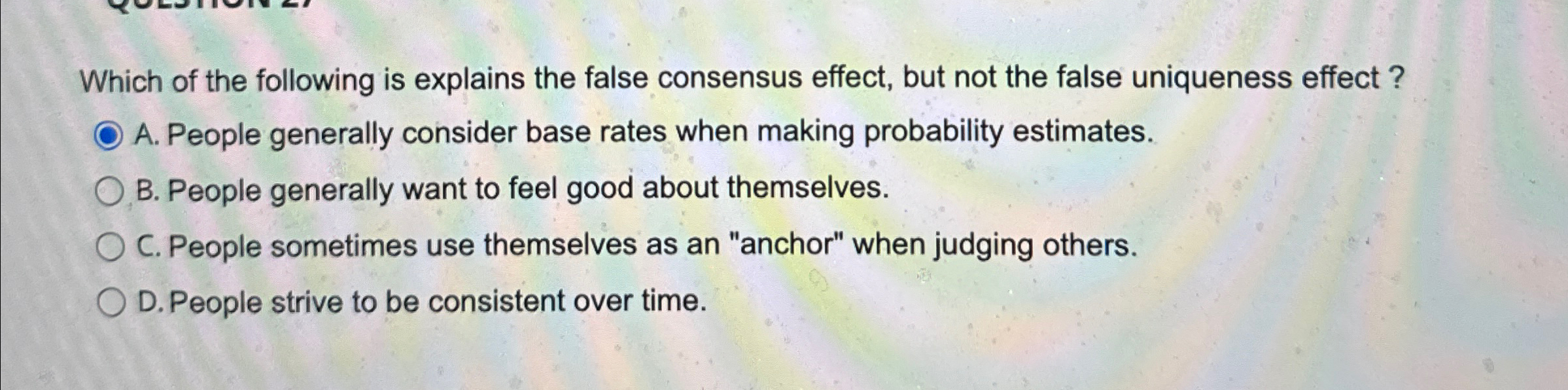 Solved Which of the following is explains the false | Chegg.com