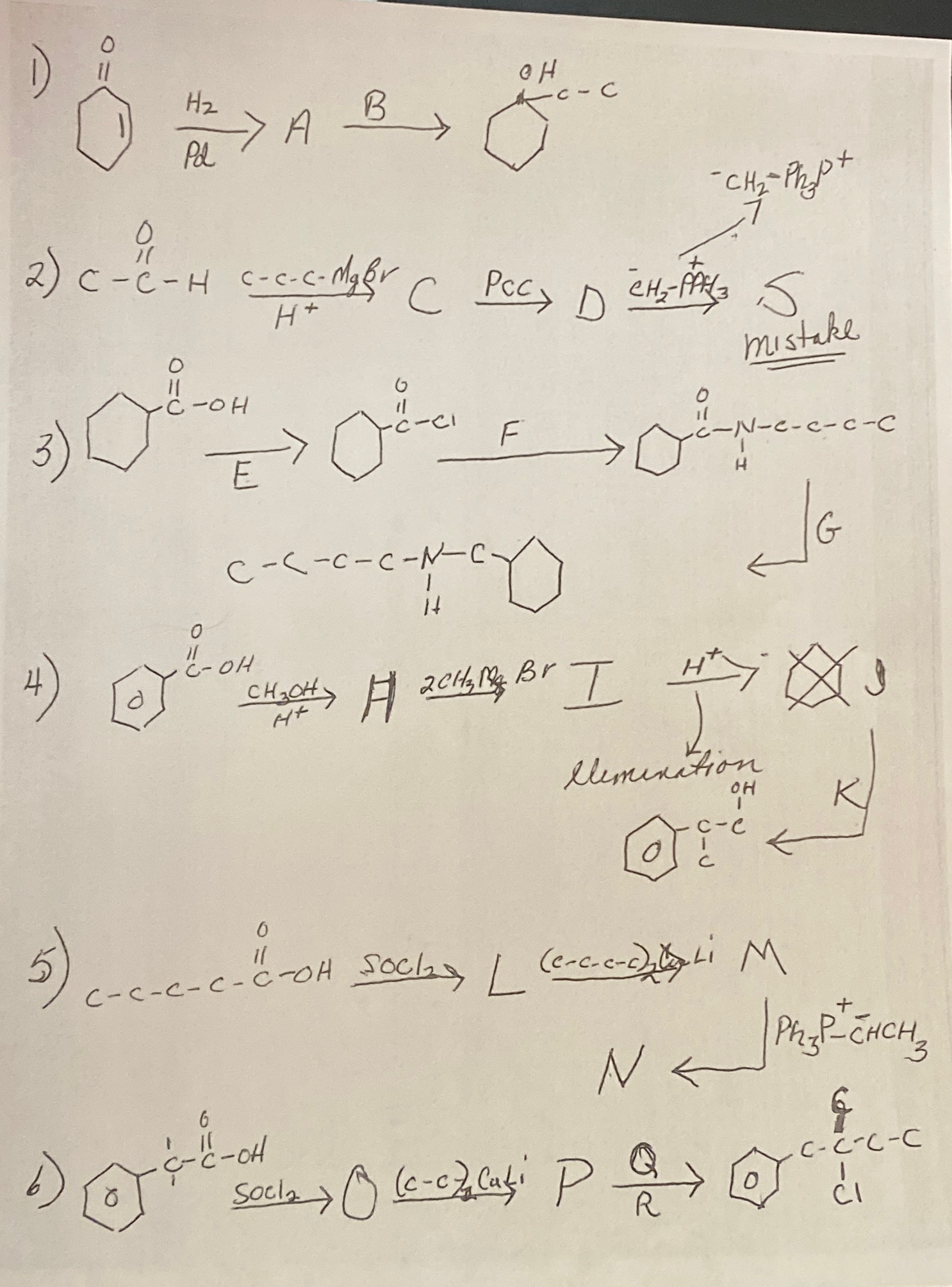 Solved Synthesis problems. Please help! Each proble has a | Chegg.com