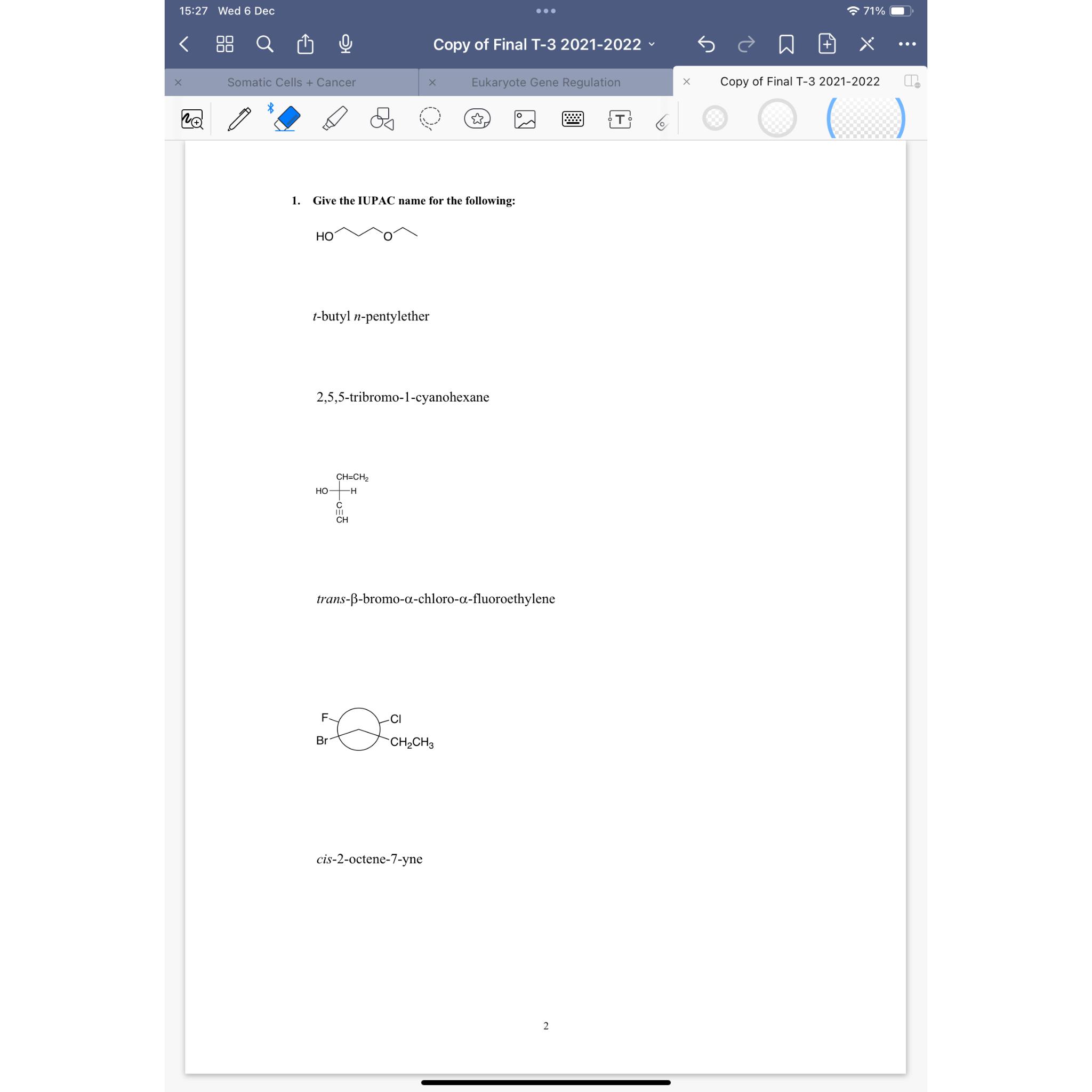 Solved Need help naming all these | Chegg.com