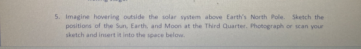 Solved Imagine hovering outside the solar system above | Chegg.com