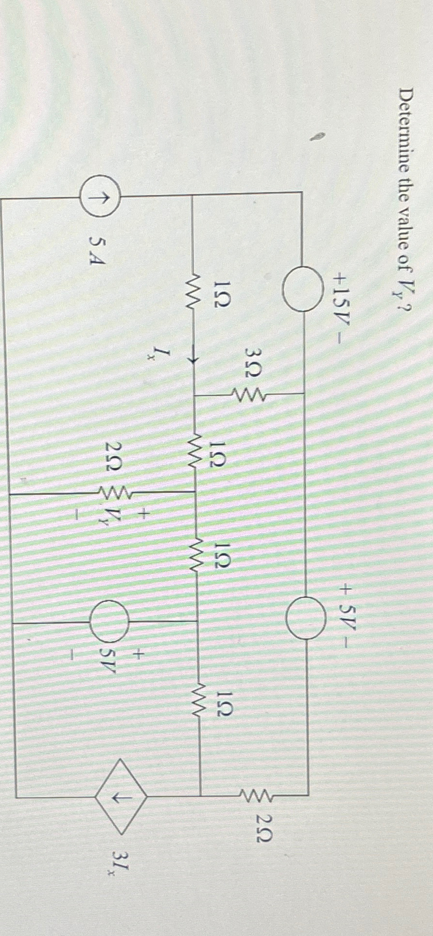 Solved Determine the value of VY ? | Chegg.com