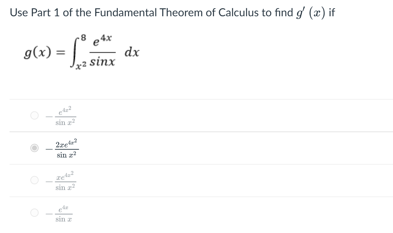 Solved Use Part 1 of ﻿the Fundamental Theorem of ﻿Calculus | Chegg.com