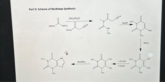 Solved Part D: Scheme of Multistep Synthesis: | Chegg.com