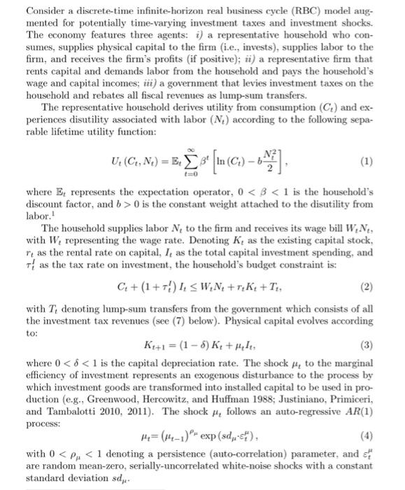Solved Consider a discrete-time infinite-horizon real | Chegg.com