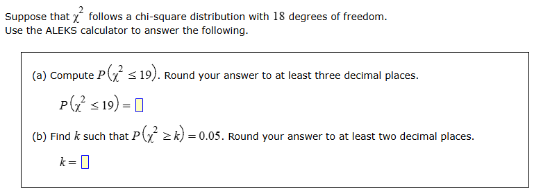 Solved by an EXPERT Suppose thatχ2follows a chi-square distribution | Chegg.com