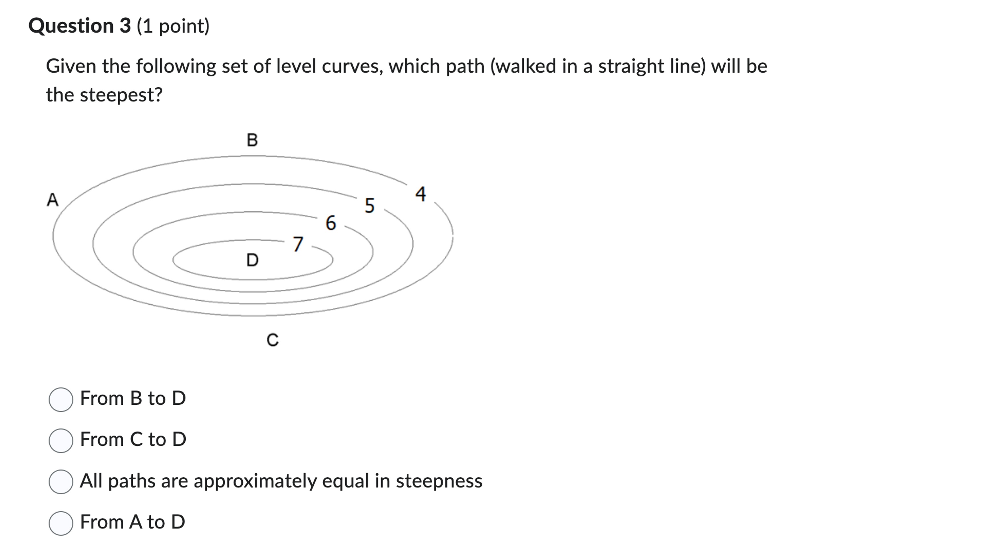 Solved Question 3 (1 point)Given the following set of level | Chegg.com Solved Question 3 (1 point)Given the following set of level | Chegg.com