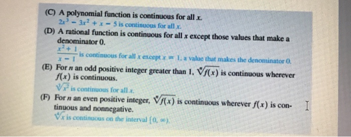 Solved Use Theorem I to determine where each function in | Chegg.com