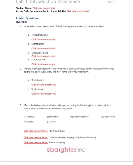 a. Ansiant Clealeis thent hat straighterine Lab i. | Chegg.com