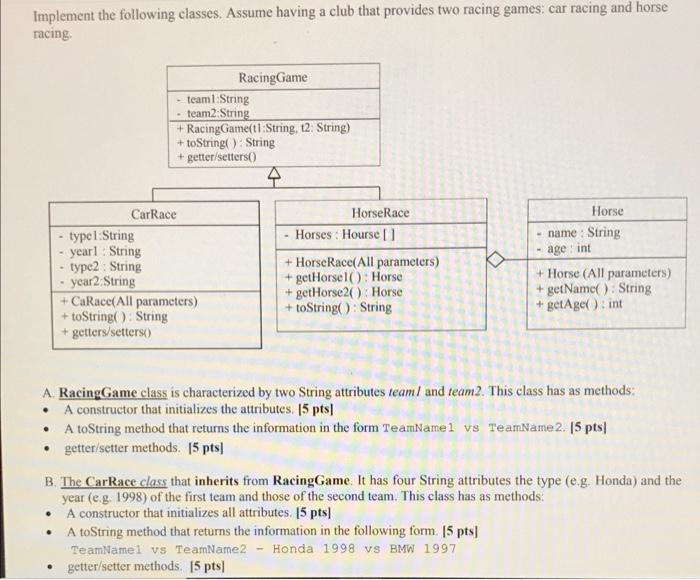 Solved Implement the following classes. Assume having a club | Chegg.com