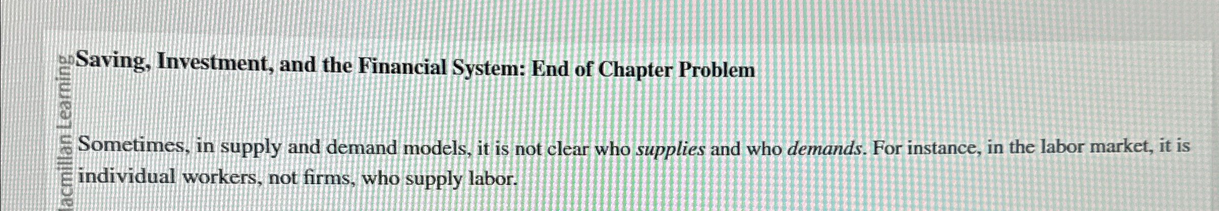 Solved Saving, Investment, and the Financial System: End of | Chegg.com