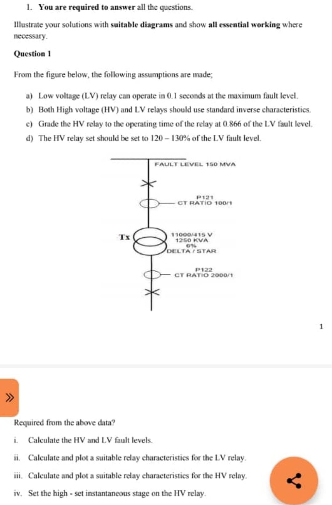 Solved 1. You are required to answer all the questions. | Chegg.com