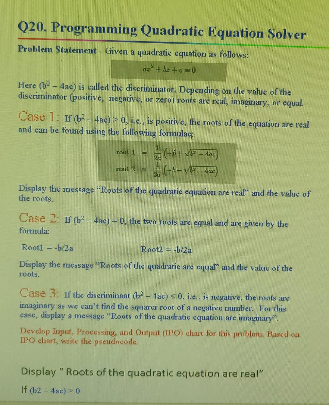 Solved I need to make an ipo chart and based on that chart | Chegg.com