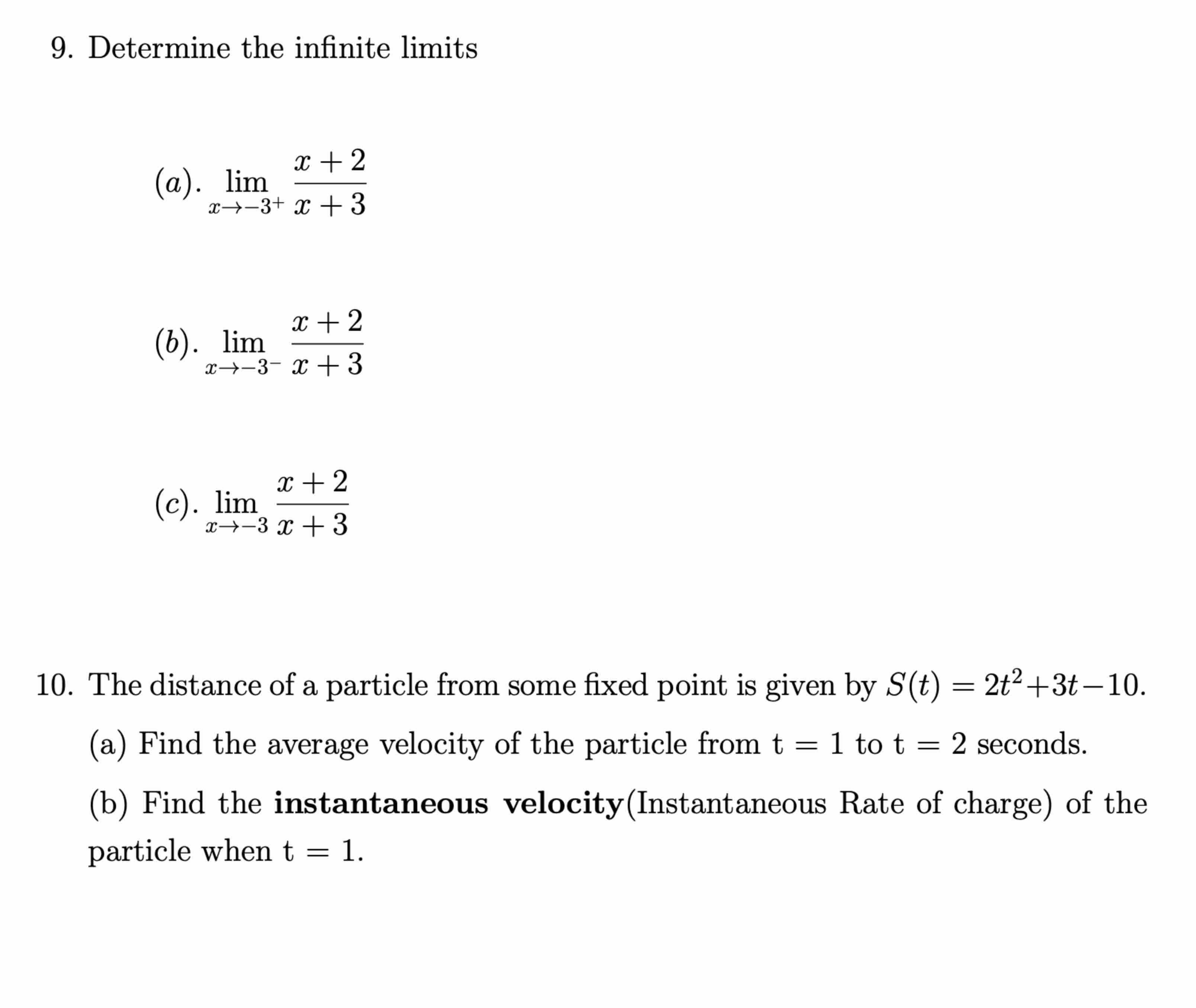 Solved Determine the infinite | Chegg.com
