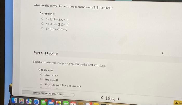 Solved Consider the three possible structures of the | Chegg.com
