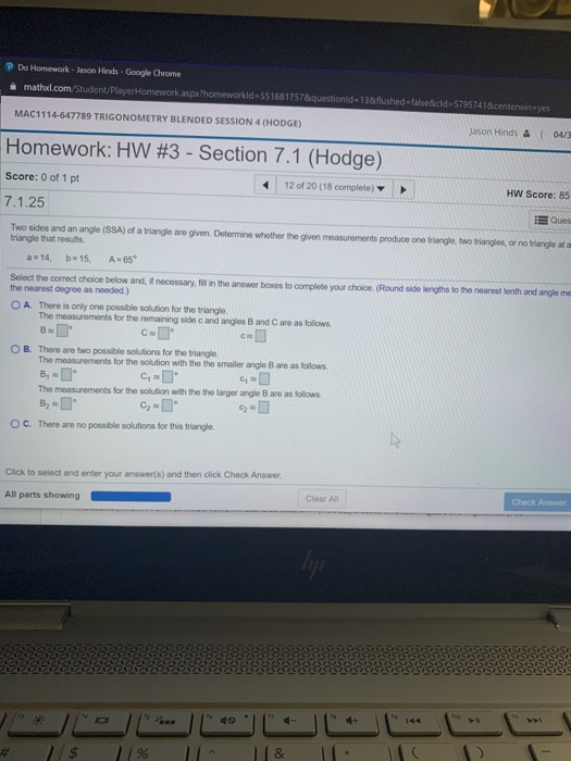 Solved Do Homework - Aason Hinds - Google Chrome | Chegg.com