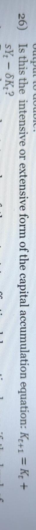 Solved Is this the intensive or extensive form of the | Chegg.com