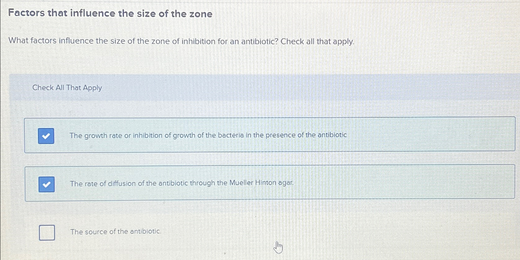 Solved Factors that influence the size of the zoneWhat | Chegg.com