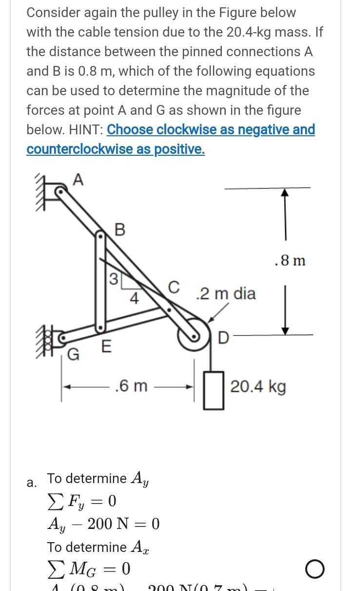 Solved Consider again the pulley in the Figure below with | Chegg.com