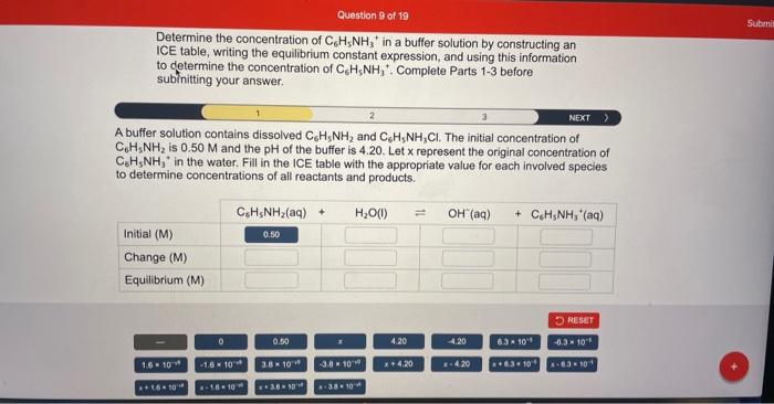 Solved Determine the concentration of C6H5NH3+in a buffer | Chegg.com