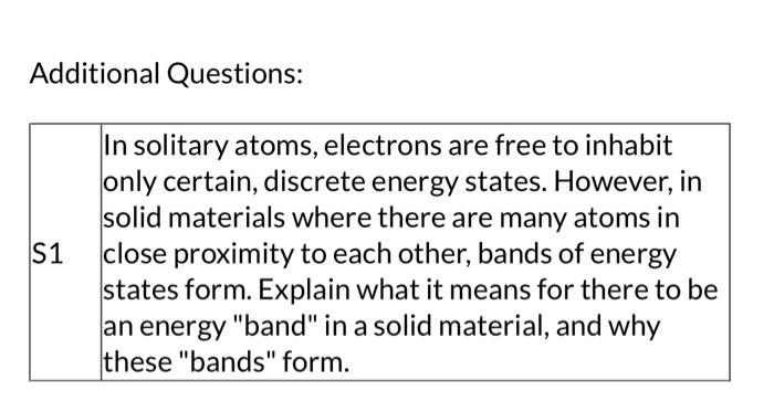 Solved Additional Questions: | Chegg.com