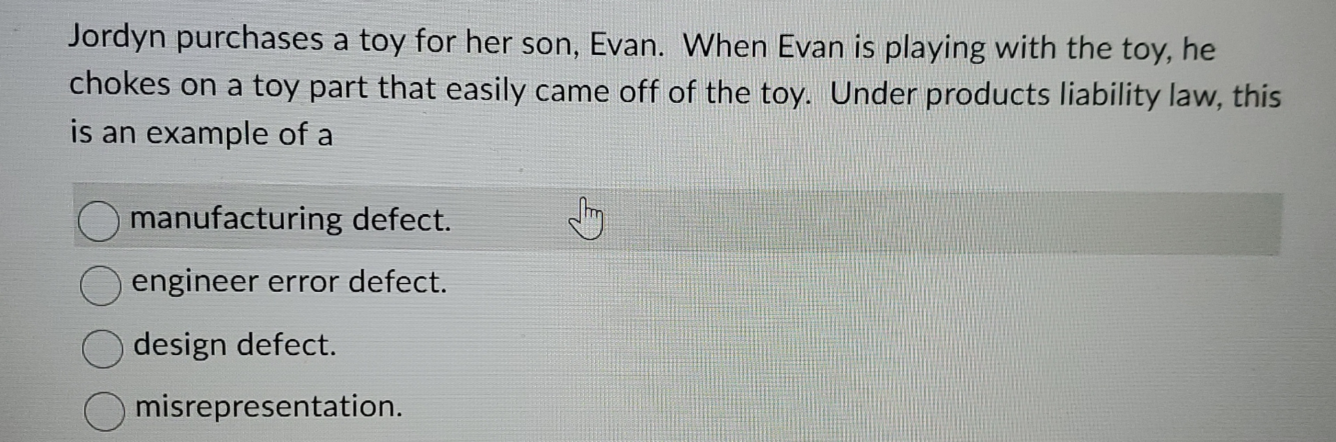 Solved Jordyn purchases a toy for her son, Evan. When Evan | Chegg.com