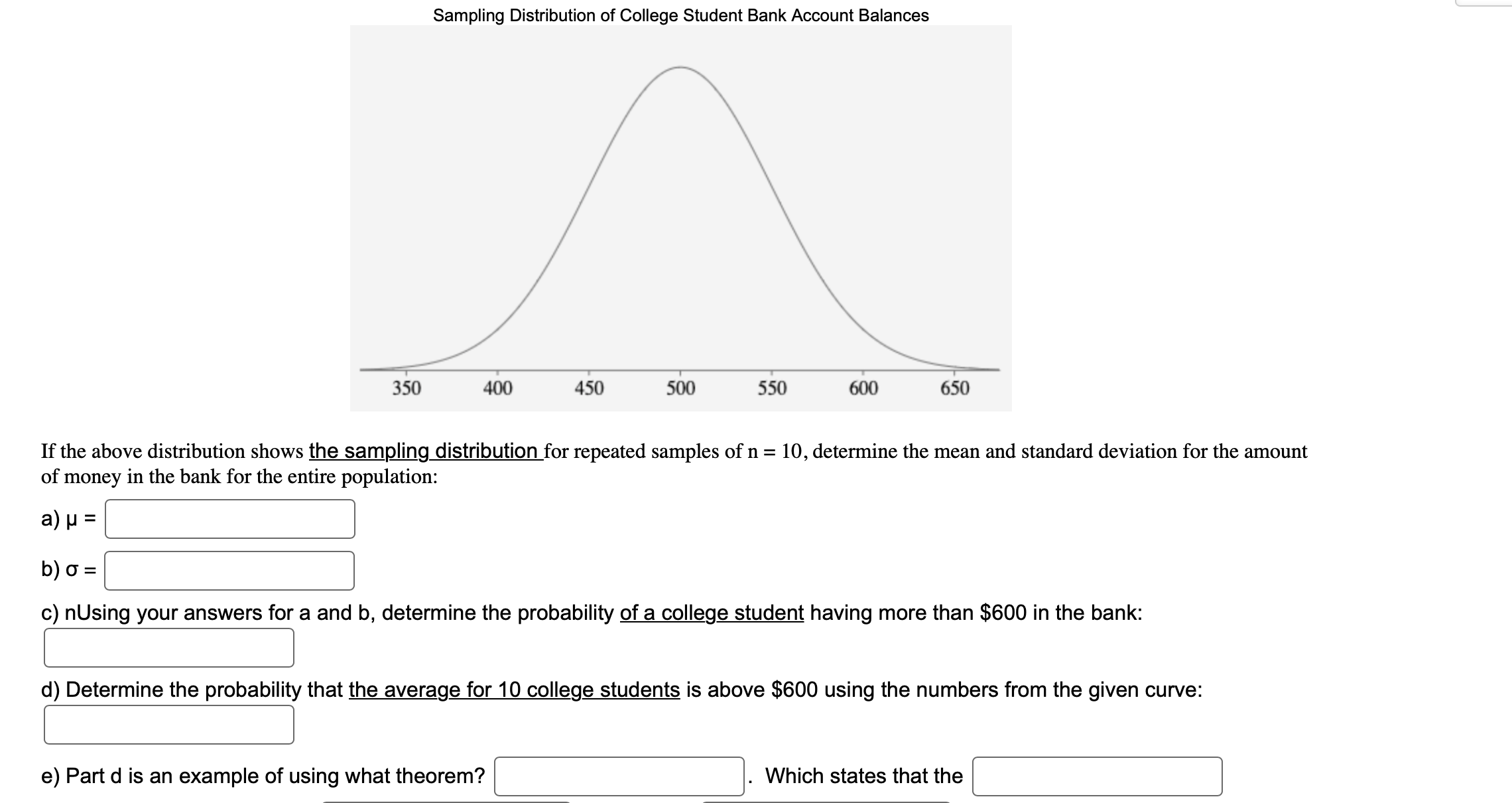 Solved If the above distribution shows the sampling | Chegg.com