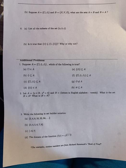Solved MATH 140 - Lecture 1 Worksheet 1. Write out the | Chegg.com