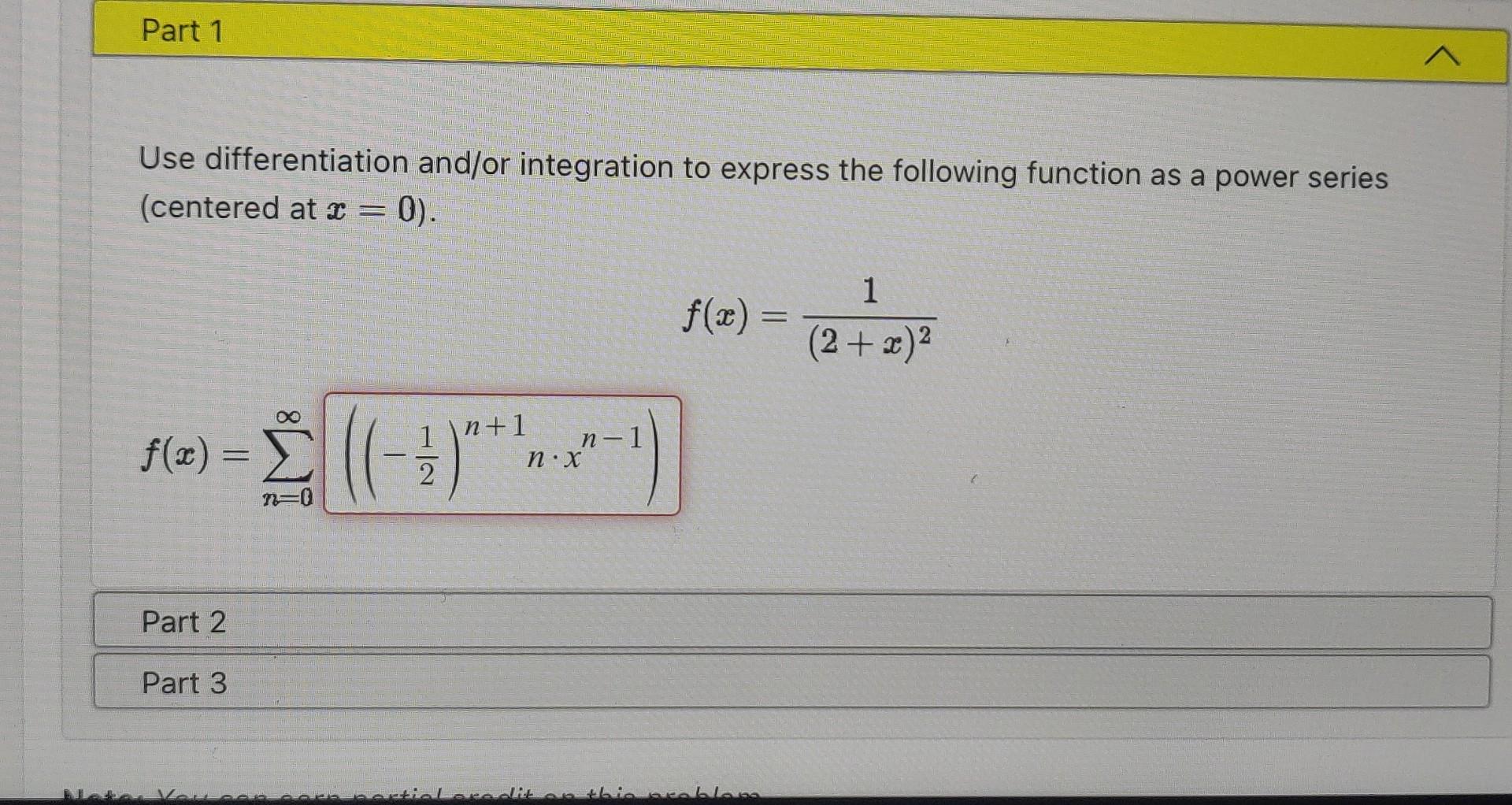 Solved Use differentiation and/or integration to express the | Chegg.com