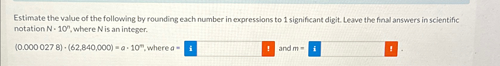 Solved Estimate the value of the following by rounding each | Chegg.com