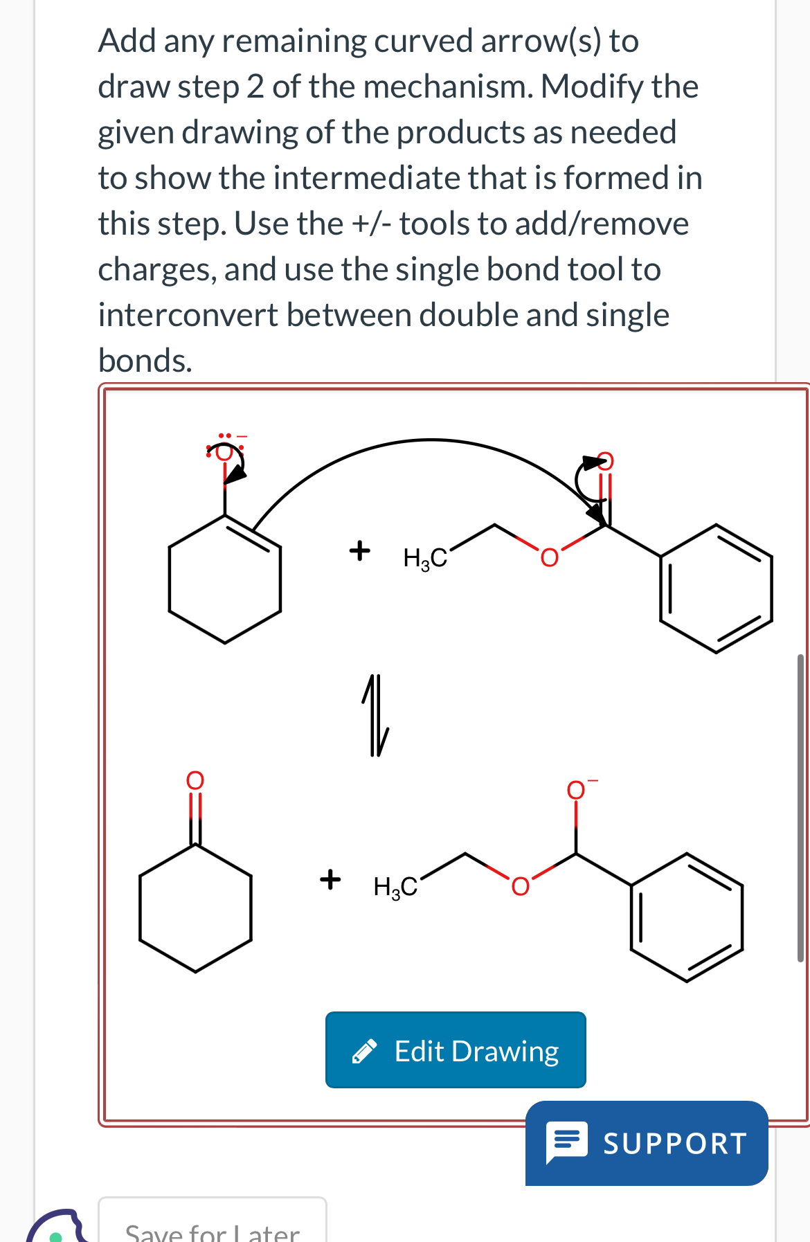 Solved Add any remaining curved arrow(s) ﻿to draw step 2 ﻿of | Chegg.com