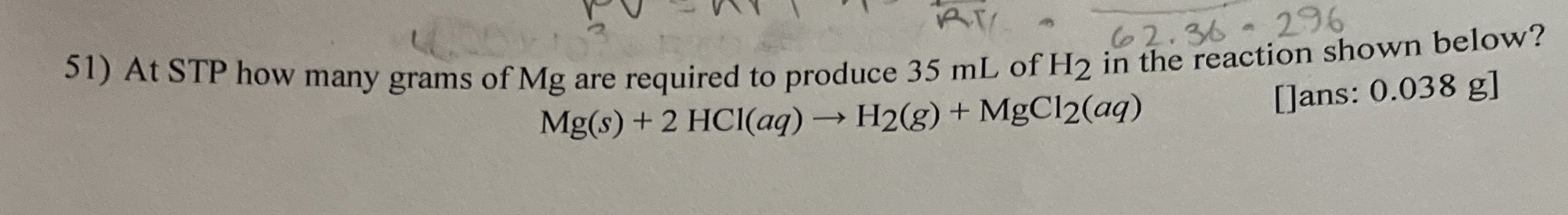 At STP how many grams of Mg are required to produce | Chegg.com