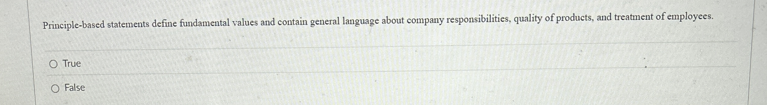 Solved Principle-based statements define fundamental values | Chegg.com