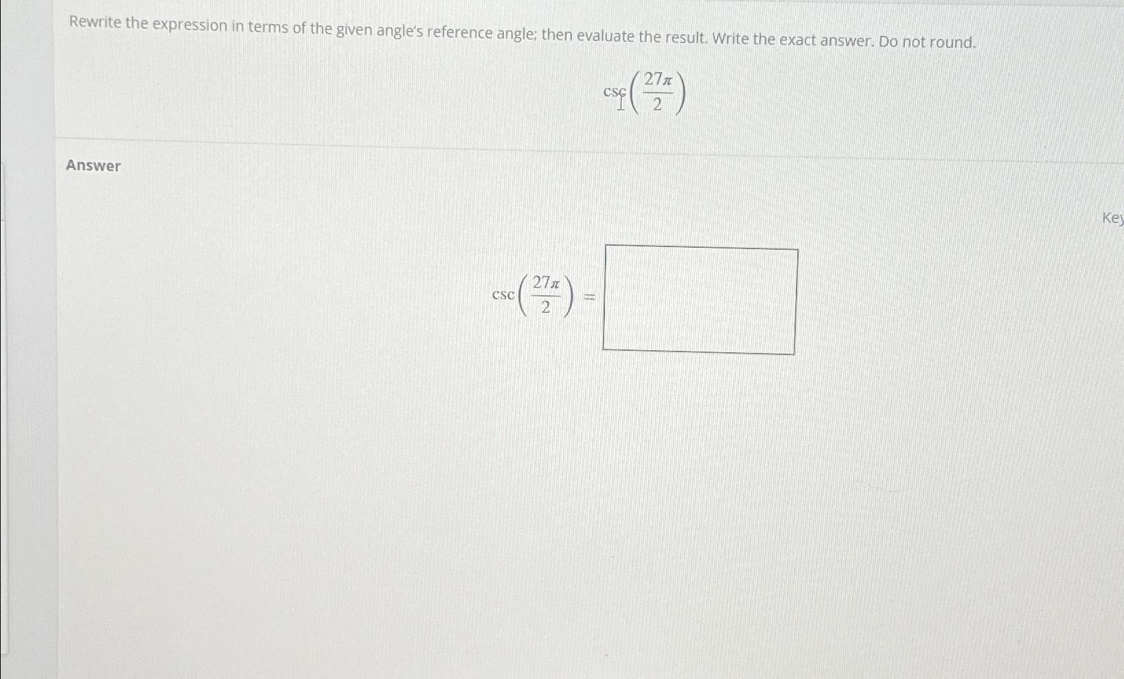 Solved Rewrite the expression in terms of the given angle's | Chegg.com