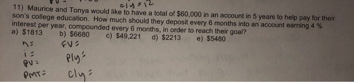 Solved i am using the tvm solver on the ti-84 plus to solve | Chegg.com