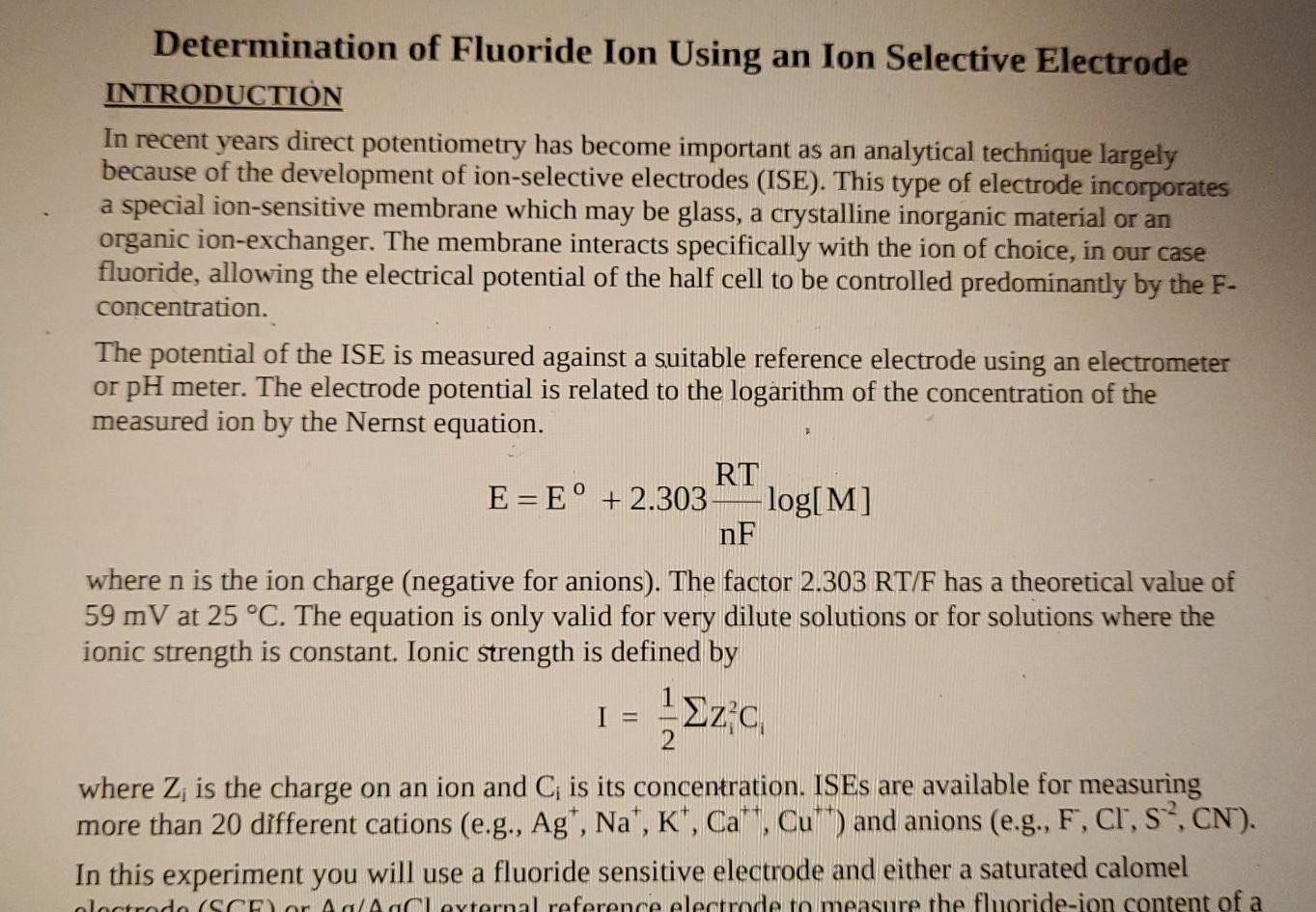 Preparation of Standards 1. Dry the NaF solid for 1 | Chegg.com