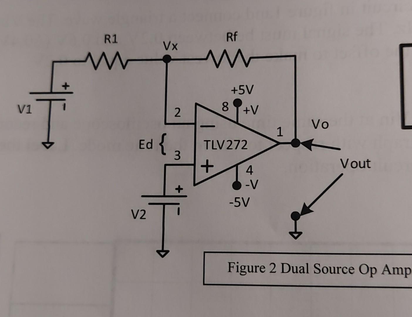 Solved 1. Find the Vout for the following dual input circuit | Chegg.com