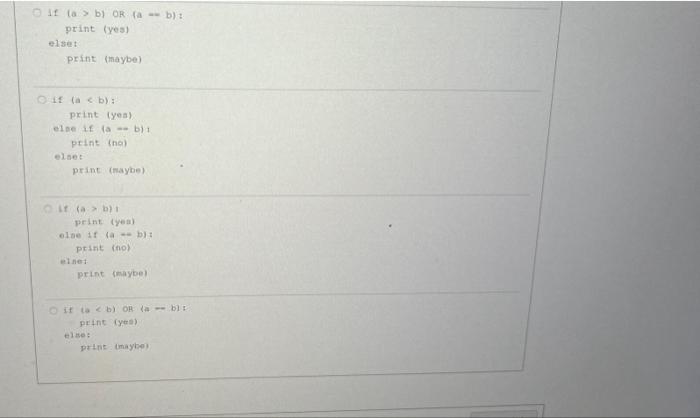 Solved Select the pseudo-code that most closely corresponds | Chegg.com