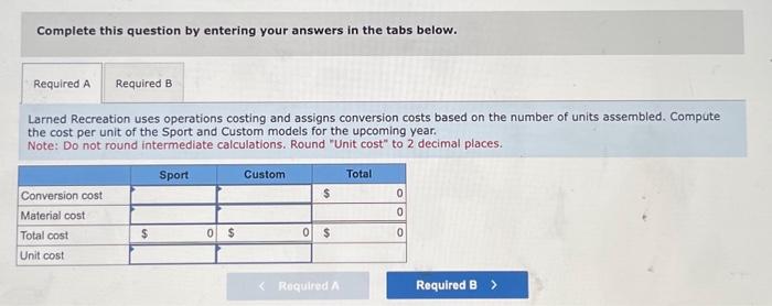Solved Problem 6-71 (Algo) Operations Costing and Two-Stage | Chegg.com