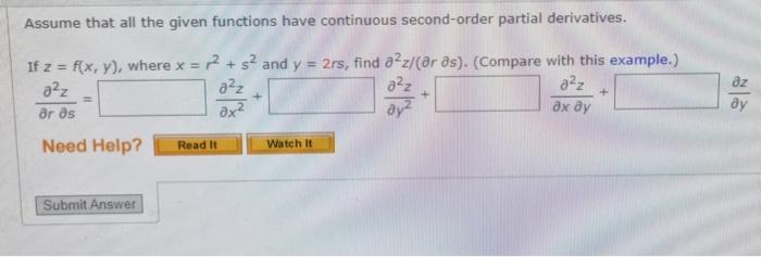Solved Assume that all the given functions have continuous | Chegg.com