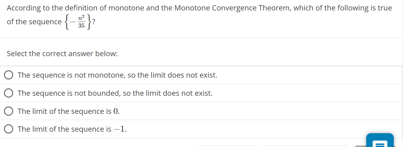 Solved According to the definition of monotone and the | Chegg.com