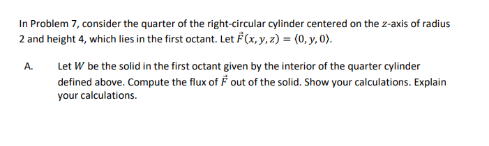 Solved In ﻿Problem 7, ﻿consider the quarter of ﻿the | Chegg.com